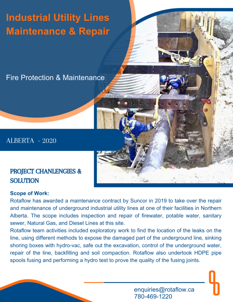 Industrial Utility Lines Maintenance & Repair - Rotaflow