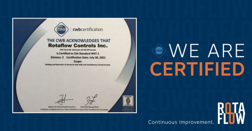 CWB Certification - Rotaflow