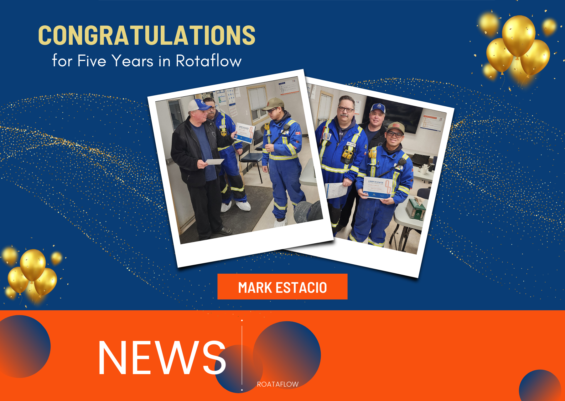 Celebrating 5 Years: Mark Estacio’s Work Anniversary at Rotaflow