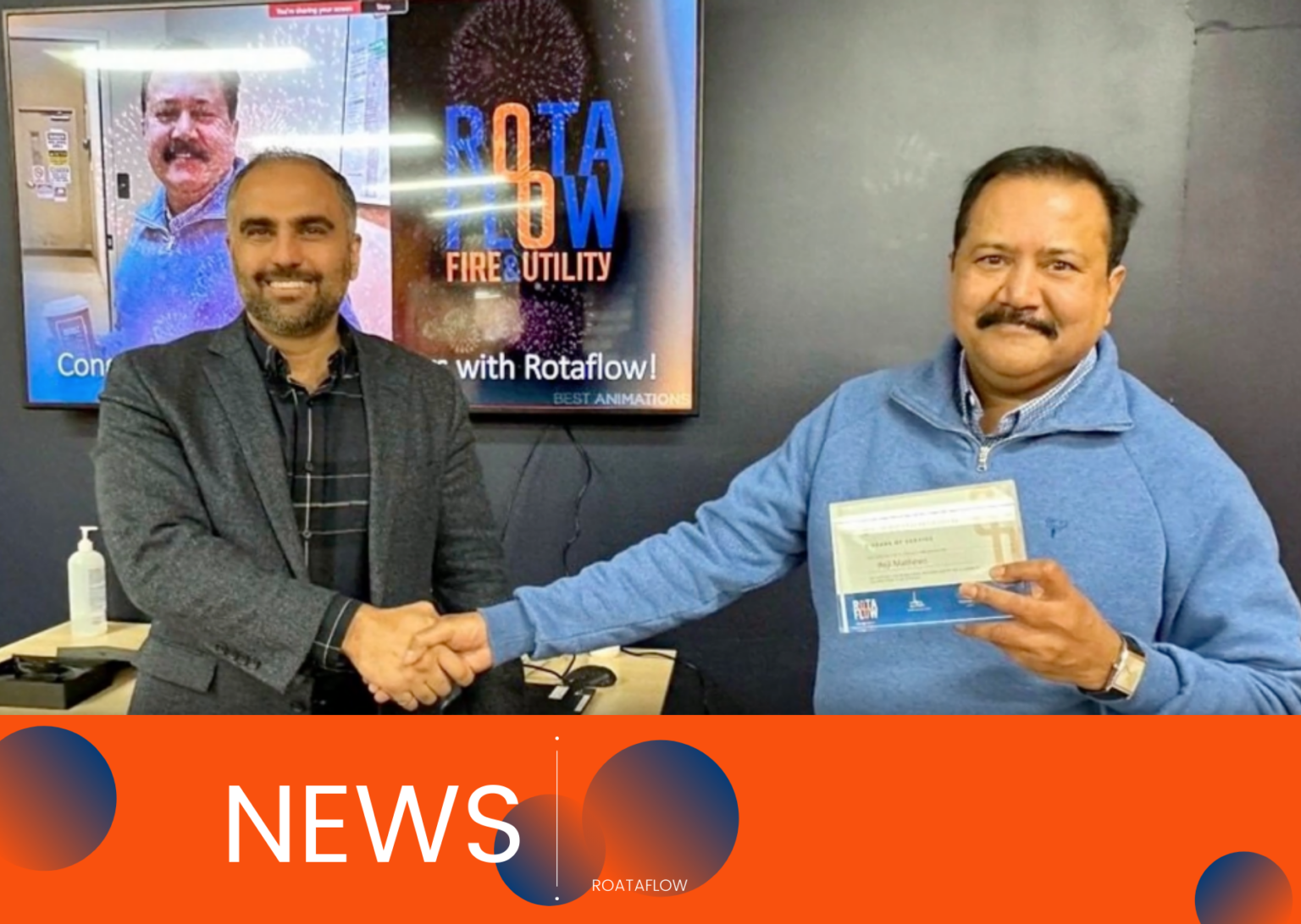 5 Year Work Anniversary - Reji Mathews - Rotaflow