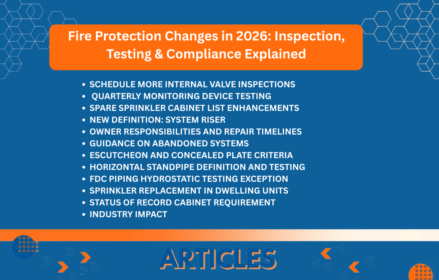 2026 Fire Protection Updates: Inspection & Compliance Changes